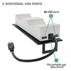 Nyko Nyko Modular Charge Station S - 2 Port Controller Charging Station with 2 Rechargeable Battery Packs for Xbox One S - Xbox One