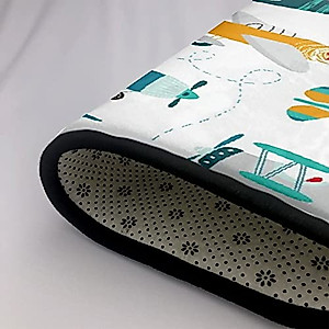 Soft Area Rug Non Slip Washable for Indoor,Airplanes Boys,Large Floor Carpets Doormat Covering Living Room Bedroom 5 x 7Ft