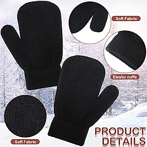 Kenning 18 Pack Baby Kids Hat and Gloves Set Toddler Infant Winter Hat with Baby Winter Mittens Toddler Winter Mittens Gloves Beanie Hat Set for Boys Girls