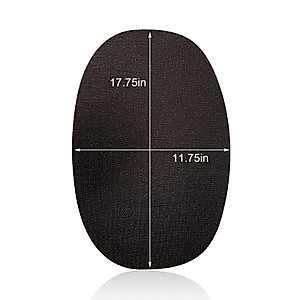 Oval Slow Cooker Heat Resistant Mat for 6-8 Quart, Silicone Countertop Protector Appliance Slider Mat Compatible with Crock-Pot/Elite Gourmet/Hamilton Beach Oval Slow Cooker, Black