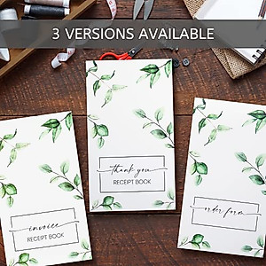 Beautiful Order Form Book for Small Businesses - Aesthetic and Easy to Use Receipt Pad - The Perfect Business Supplies That Helps You and Your Happy Clients to Stay Organized