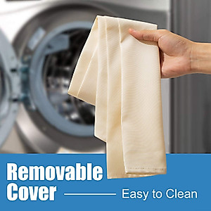 TumiMallody Waterproof Under Door Draft Stopper - 36 Inch Door Draft Stoppers Weather Stripping Noise Blocker Door Sweeps, Adjustable Size 32-36 Inch (Beige)