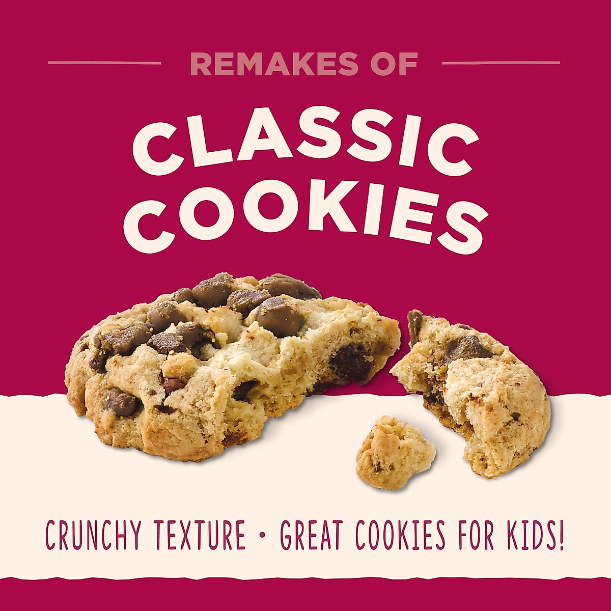 Back to Nature Chocolate Chunk Cookies - Dairy Free, Non-GMO, Made with Wheat Flour, Delicious & Quality Snacks, 9.5 Ounce