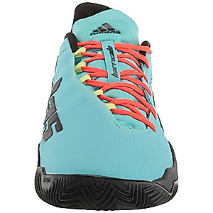 adidas Men's Barricade Clay Tennis Shoe, Pulse Aqua/Black/Pulse Lime, 12