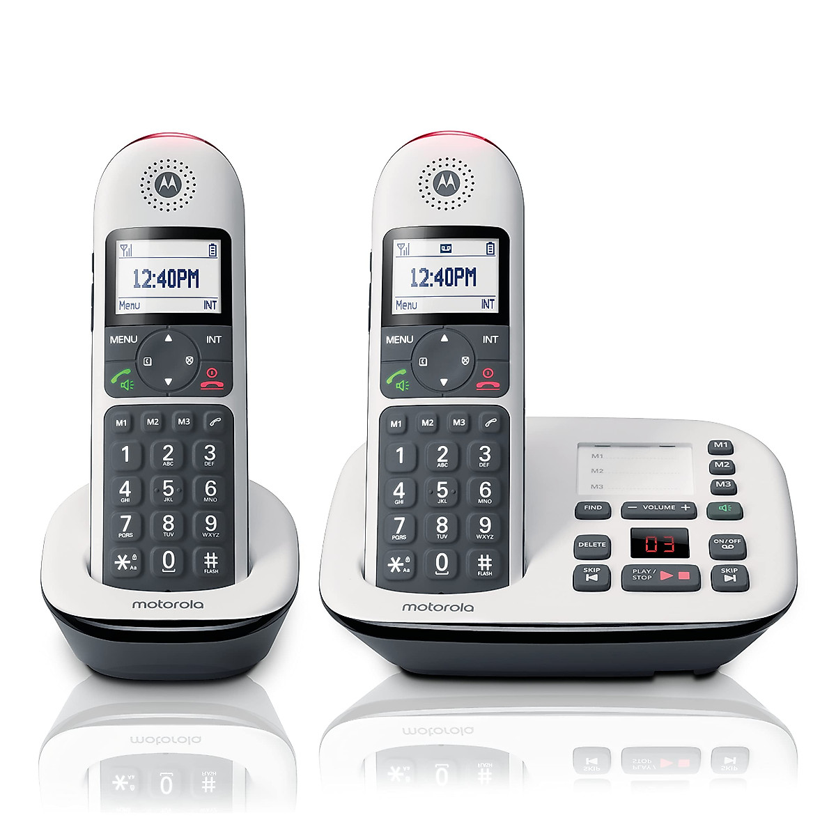 Motorola CD5012 CD5 Series Digital Cordless Telephone with Answering Machine (2 Handsets)