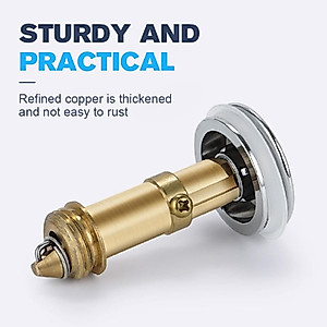 BILIKEYU Sink Drain Stoppers 2024 Newest Sink Stopper with Hair Catcher Washbasin Water Head Plug Bathroom Sink Drain Strainer for 1.341.57in Drain Hole Bathtub Drain Home Tools (A, One Size)