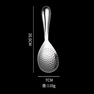 AHOUGER Rice Paddle, Rice Spoon Stainless Steel Kitchen Utensil, Non Stick Rice Scooper Rice Spatula With High Sheen & Mirror Polish, Silver (2Pcs)