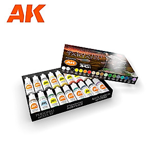 AK Acrylics 3Gen AK11766 Scottish Tartans - Signature Set by RAÚL GARCÍA Latorre (18x17ml)