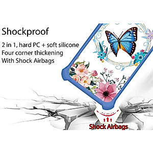 ATT AT&T Motivate 3 Case EABF22206A Compatible with Sharp Rouvo V Phone Case STTM21VAPP Cover [with Tempered Glass Screen Protector][Hard PC + Soft Silicone] [Ring Support][Luminous Effect] YGL-LHD