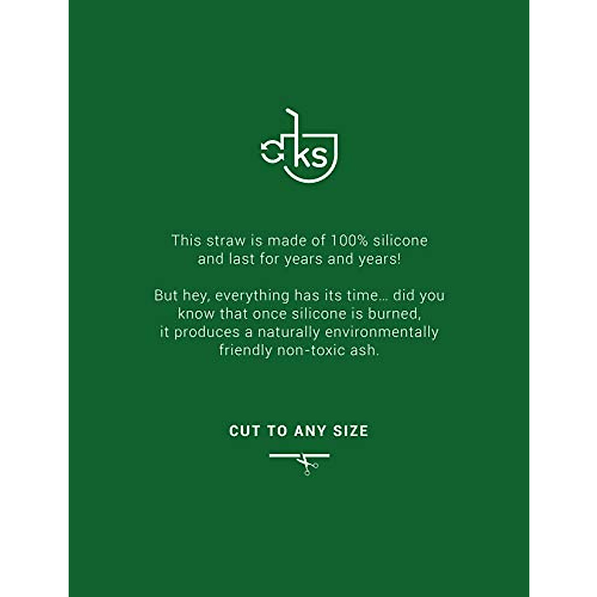 KoffieStraw Reusable Straws | 2-Pack Straws with Stainless Steel Cleaning Brushes | Long Lasting & BPA-Free Standard Size Straws for Coffee, Tea, Milk, Cold and Hot Drink | Black - 8", 10"