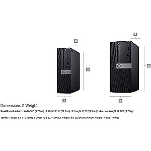 Dell Optiplex 7060 SFF Desktop i5-8500 UP to 4.10GHz 16GB DDR4 256GB NVMe M.2 SSD Wireless Keyboard Mouse Built in WiFi & BT Dual Monitor Support Win10 Pro (Renewed)