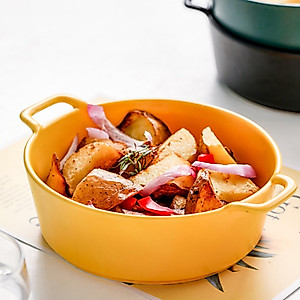 GOVNPJ Microwave Grill Pan, Micro Cookware Grill & Crisper Pan with Lid Cookware for Grilling, Reheating, and Cooking a Variety of Dishes