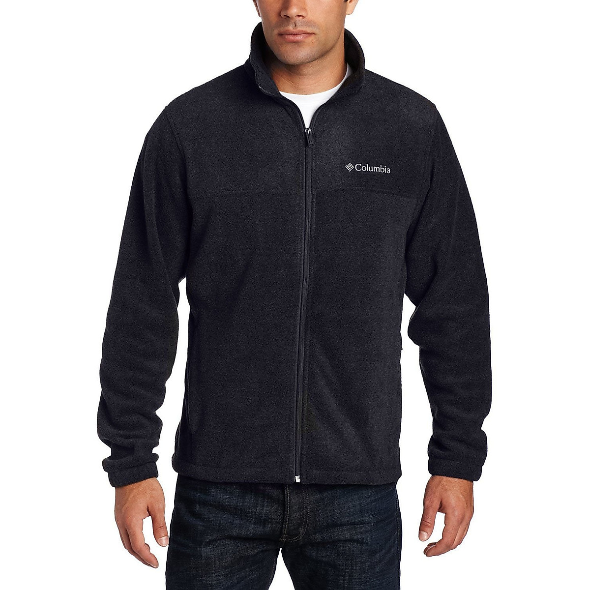 Columbia Men's Granite Mountain Fleece Jacket (Small, Black)