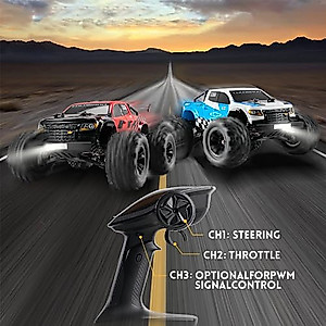 FAIRRC EAZYRC Fast RC Trucks for Adults 1/18 Chevrolet Colorado Off-Road RC Trucks, 4X4 RTR Brushless RC Trucks, 45+km/h Speed, Hobby Electric RC Monster Trucks, Oil Filled Shocks,RC Trucks Black
