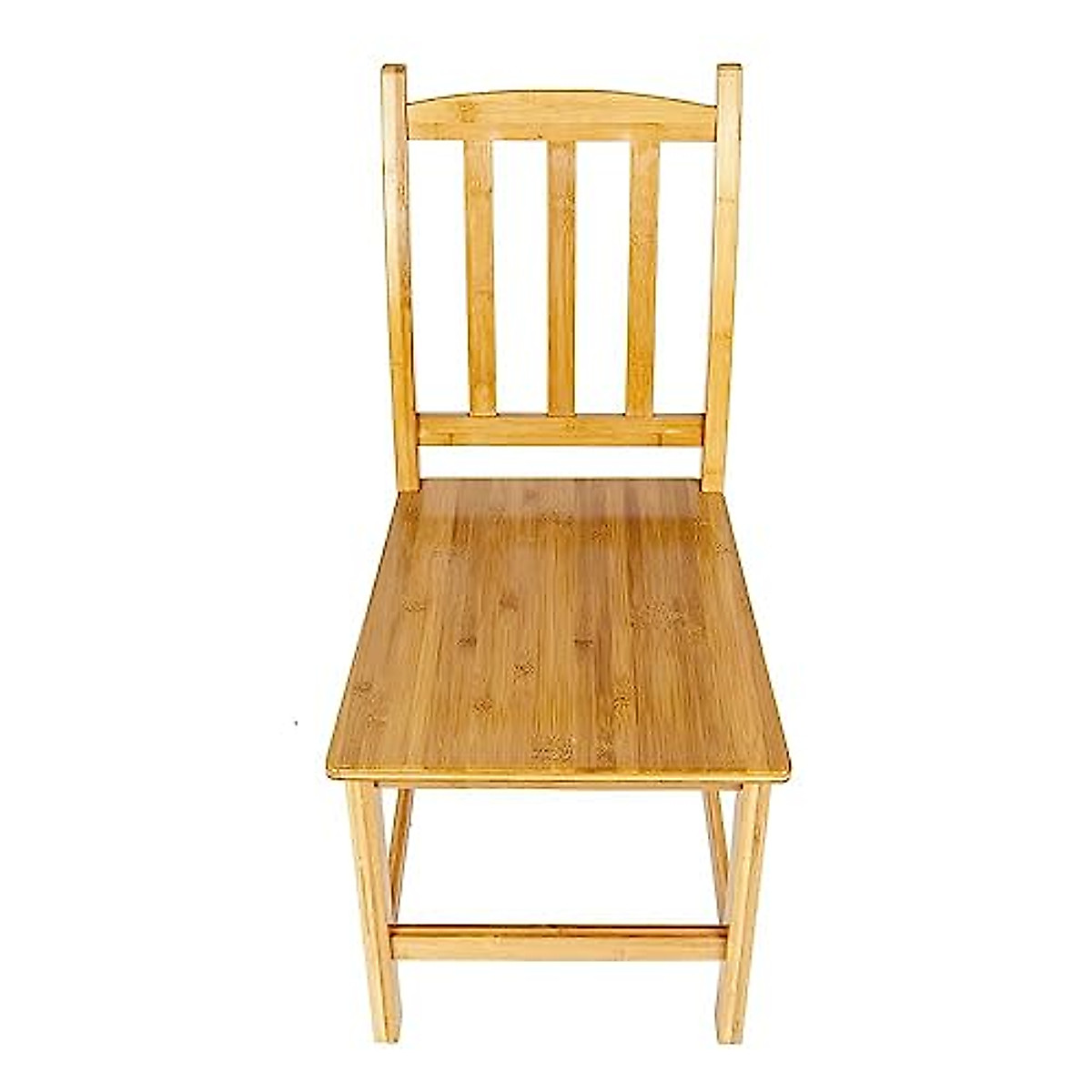 Kopokd [Set of 2 Dining Chairs - Sturdy Wooden Seats Natural Finish Kitchen Furniture