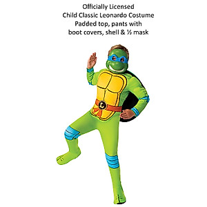 Rubies Boy's Nickelodeon Retro Classic Teenage Mutant Ninja Turtles Leonardo Costume, Large for Themed Parties and Halloween