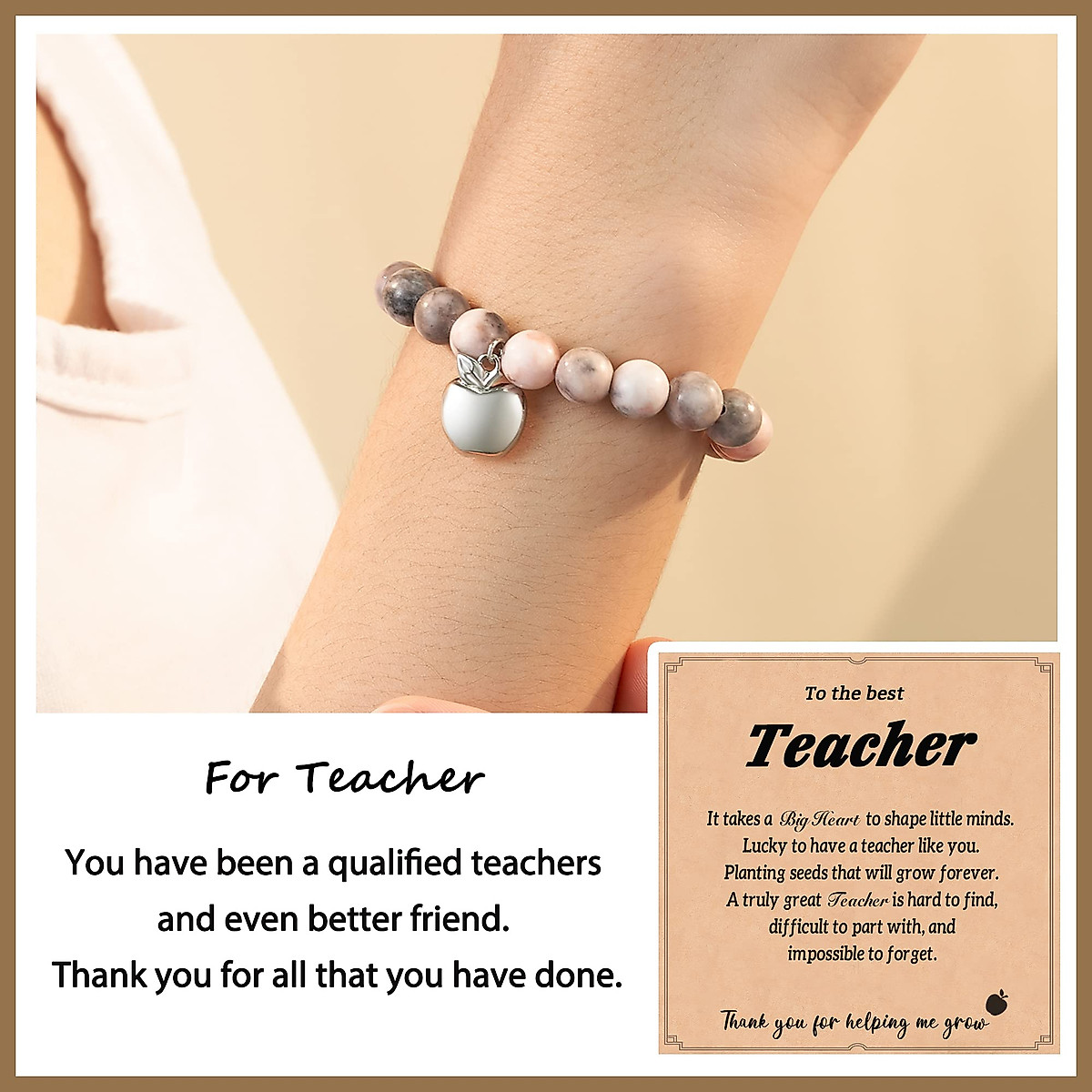 HGDEER Teacher Valentine Gift, Teacher Gifts, Christmas Gifts for Women, Gifts for Teachers Appreciation Gifts Christmas Stocking Stuffers for Women Adults Valentines Day Gift