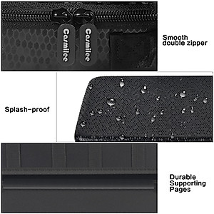 Knife Display Case for 64+ Pocket Knives, Folding Knives Cases for Collections, Butterfly Knife Storage Bag Holder Roll Organizer for Survival, Tactical, Outdoor, Kitchen, EDC Mini Knife- Black