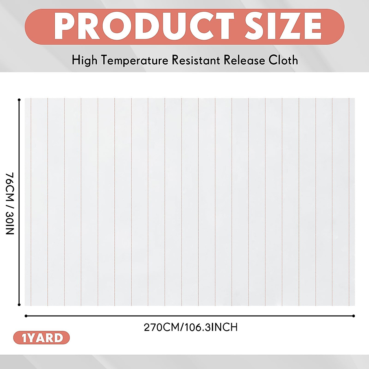 VitalCozy 30 Inch 3 Yard Wide Peel Ply High Temperature Resistant Release Cloth Hand Lay up Release Fabric Compatible with Epoxy Resins and Gel Coats Air Auto Boat Repairs Builds Material