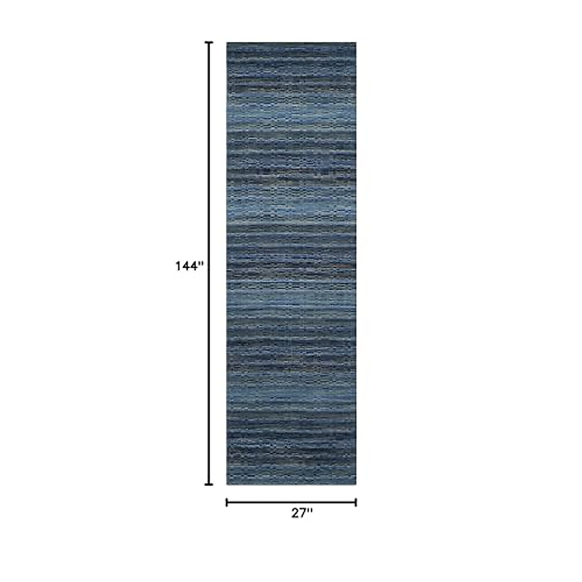 SAFAVIEH Himalaya Collection Runner Rug - 2'3" x 12', Blue & Multi, Handmade Wool, Ideal for High Traffic Areas in Living Room, Bedroom (HIM707A)
