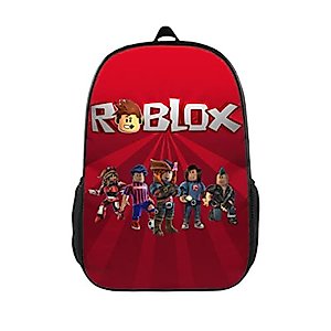 erlzpsu Lightweight Simple Personality Design Durable 17" Backpack Boys Girls Shoulder Bags Large Capacity