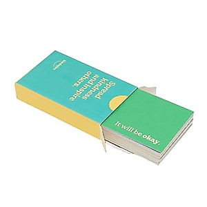 Kindspire Motivational Cards - 30 Acts of Kindness Cards (3.5" x 2.11") to Encourage Others. Minimal Inspirational and Appreciation Cards for Strangers, Friends, Coworkers, Children, with Option to