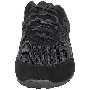 SANSHA womens Sneaker dance shoes, Black, 18 US