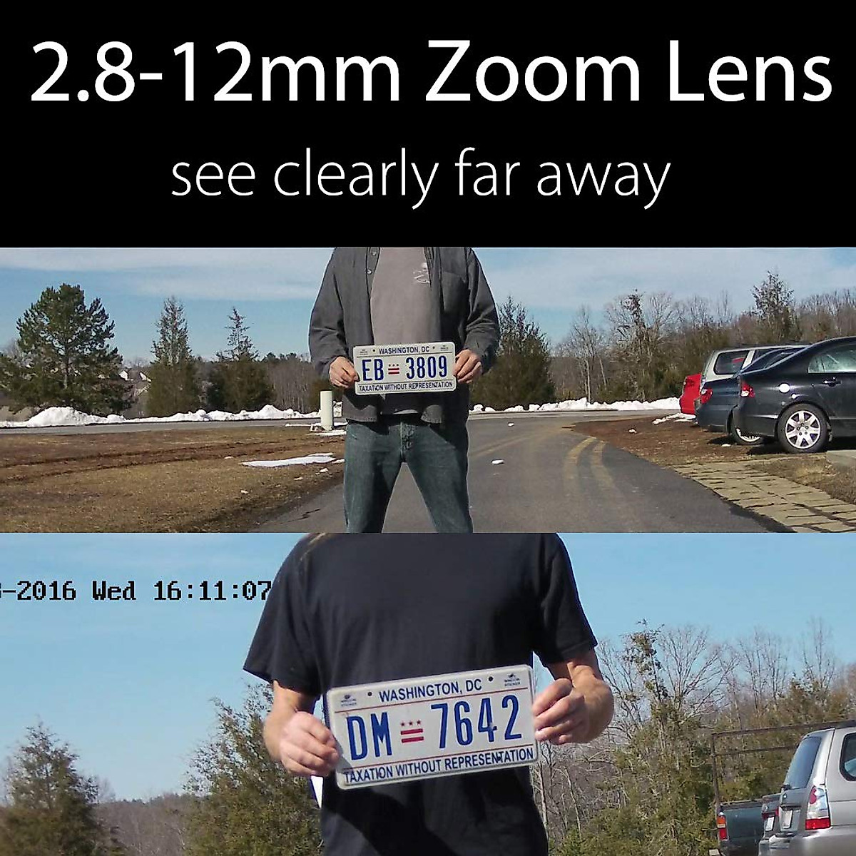 honic 1080P TVI AHD HDCVI 1200TVL Security Camera with Sony STARVIS Sensor, 2.8mm-12mm Manual Zoom, WDR(1080P Only), Smart IR, HLC, 2MP Clear Night Vision Outdoor Dome Analog CCTV Camera