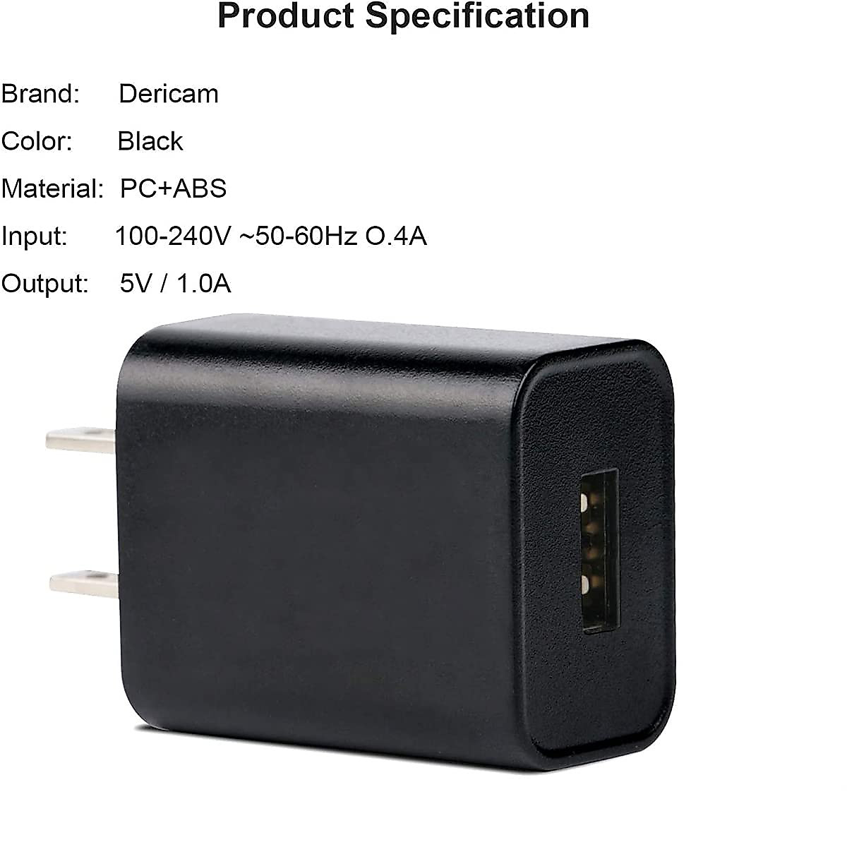 Generic USB Charging Cable and Charger Adapter for Water Flosser Portable Cordless Oral Irrigator Replacement Cable Compatible with Nicefeel VAVA BESTOPE Anjou Palotix Zerhunt Include AC Adapter）