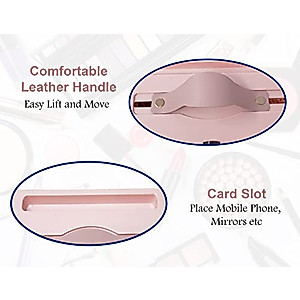 Makeup Organizer With Drawers, Wall mounted Organizer | Portable Makeup Organizer, Makeup Organizer | Makeup Storage Box, Pink Makeup Organizer