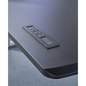 WorkPro® Electric 60"W Height-Adjustable Standing Desk with Wireless Charging, Black