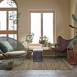 SAMSUNG BESPOKE Cube Air Purifier, Odor Eliminator, Home System w/ HEPA Filtration, 360 Degree Purification, Pet Mode, Smart Control, Traps Dust, AX350A9350N, Grey