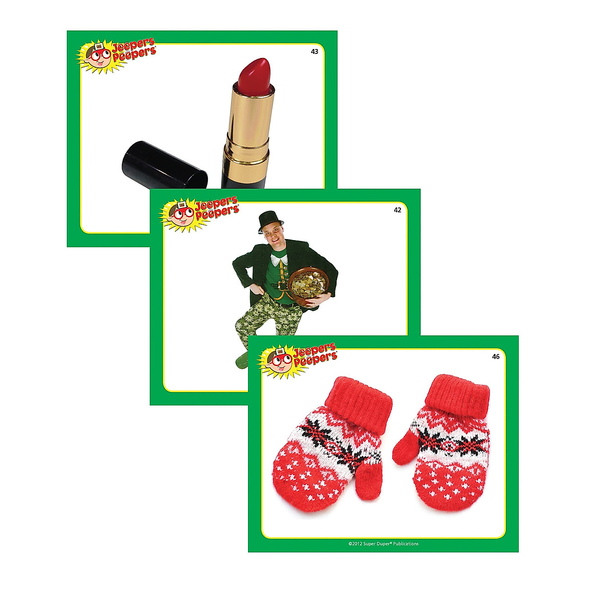 Super Duper Publications | Jeepers Peepers® Glasses Game Add-On Cards | Educational Learning Resource for Children