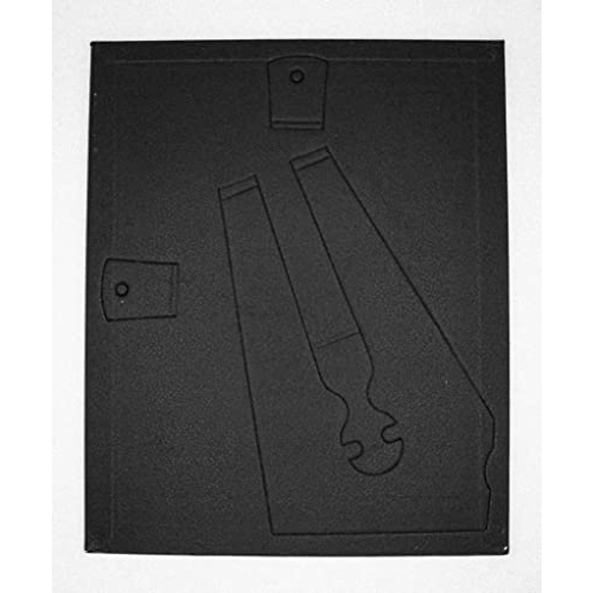 God Is My Strength, Christian Poem in Vegan Leather Frame with Built-in Easel & Hanger, Uplift Yourself or Gift to Others. For Home-Office-Dorm (Size 10 3/4 x 13 x 1/4 Inches)