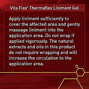 Vita Flex Thermaflex Liniment Gel for Sore Muscles and Joint Relief in Horses 12 Fluid Ounces