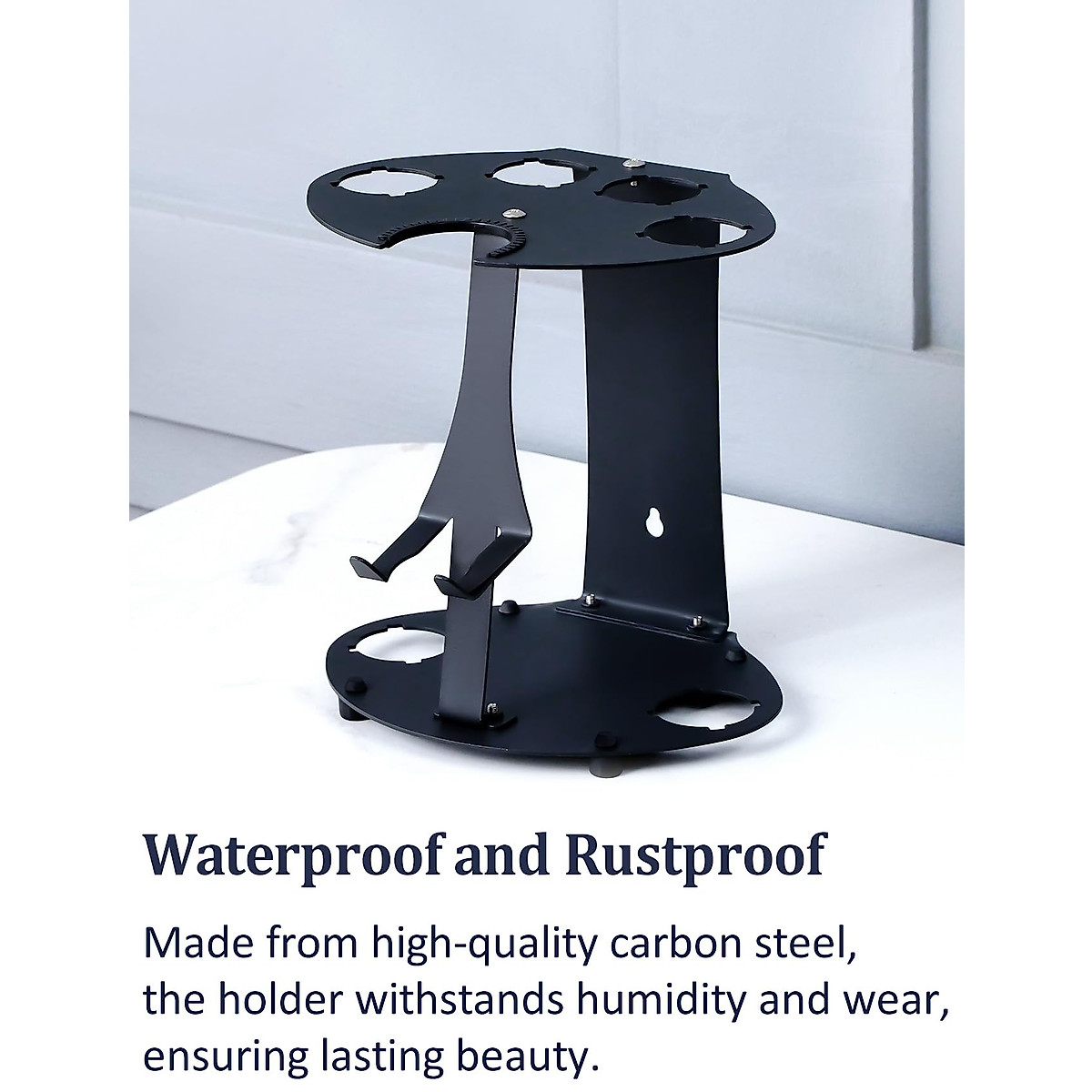 Nekuma Curling Iron Holder Attachments Compatible with Dyson Airwrap Organizer Stand on Desktop, Hair Wrap Storage Rack Accessories Wall Mounted for home/Bathroom