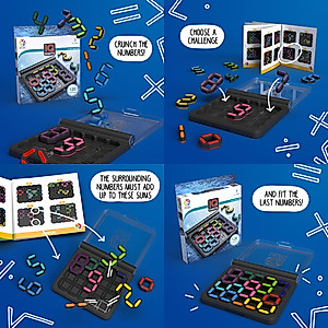 SmartGames IQ Digits Math Deduction Travel Game for Ages 7 - Adult with 120 Challenges