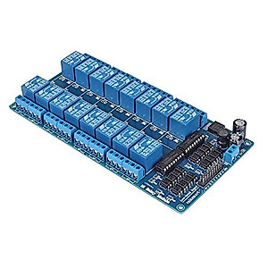 ACEIRMC 12V 16-Channel Relay Interface Board Module Optocoupler LED LM2576 Power for Arduino DIY Kit PiC ARM AVR