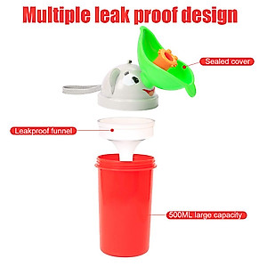 Emoly Portable Baby Child Potty Urinal Emergency Urinal Toilet for Camping Car Travel and Kid Potty Pee Training (Girls)