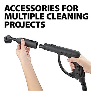 Wagner Spraytech 0282014 915e On-Demand Steam Cleaner & Wallpaper Removal, Multipurpose Power Steamer, 18 Attachments Included (Some Pieces Included in Storage Compartment)