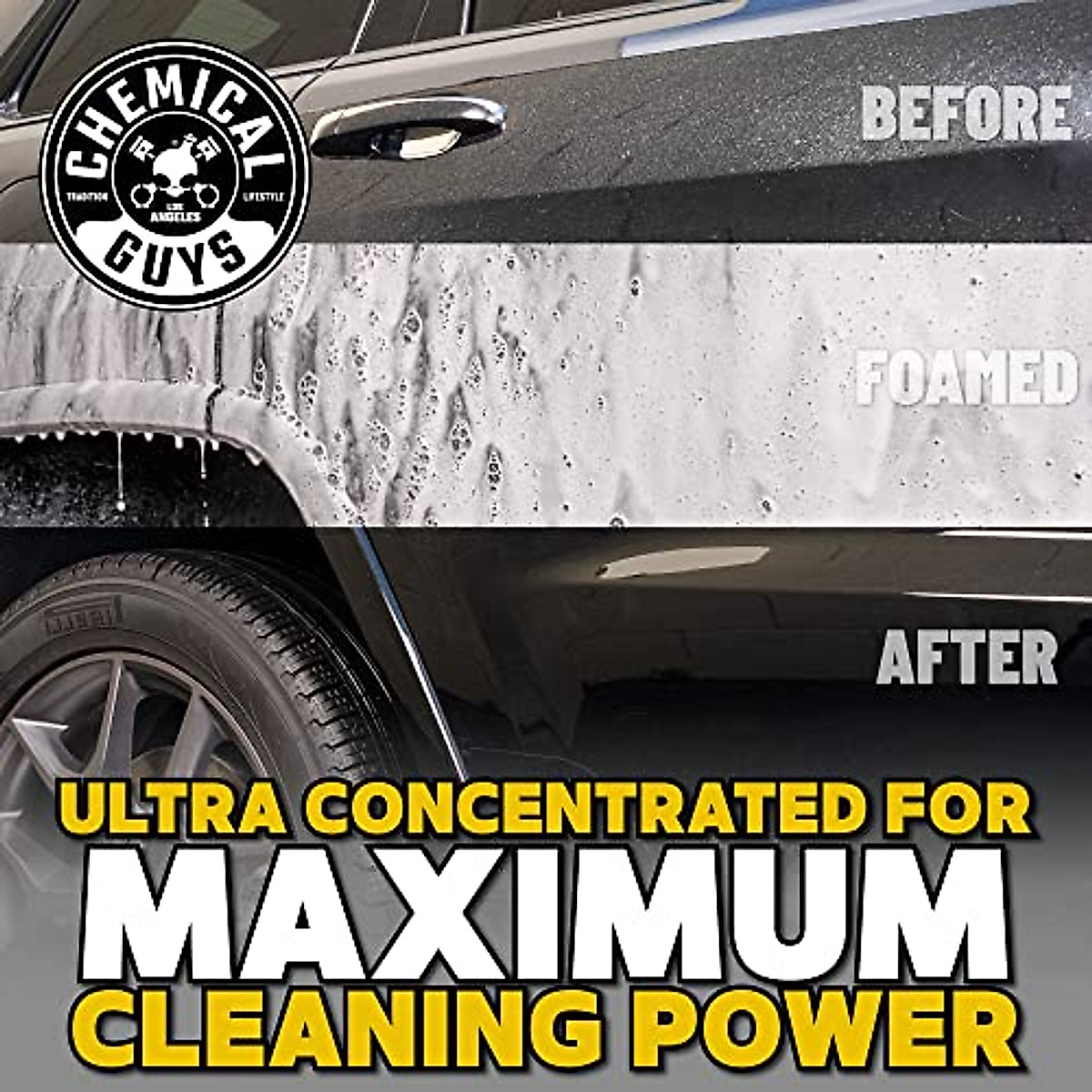 Chemical Guys CWS21364 Mr. Gold Foaming Car Wash Soap (Works with Foam Cannons, Foam Guns or Bucket Washes) Safe for Cars, Trucks, Motorcycles, RVs & More, 64 fl oz (Half Gallon), Pina Colada Scent