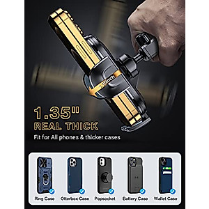 [UPGRADED] TORRAS Cell Phone Holder for Car [Thick Case & Heavy Phone Friendly] 3 in 1 Car Phone Holder Mount Dashboard Air Vent Windshield Fit for iPhone 14 13 12 11 Pro Max Samsung Galaxy Note Ultra