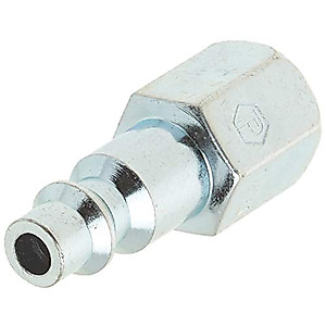 Primefit IP1414FS-B25-P (25 Pack) Industrial Style Air Quick Connect Plugs/Nipples 1/4" x 1/4" Female NPT