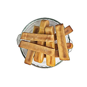 Durkha Yak Himalayan Dog Chews | Natural Long Lasting Dog Chew Made from Yak or and Cow Milk | Great for Aggressive Chewers, 5 Piece, Medium(3-4 OZ per Piece)