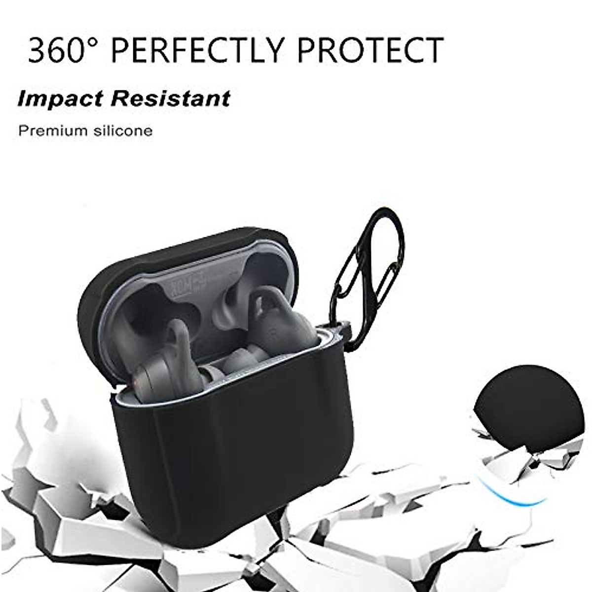 Ankersaila Anti-Lost & Shockproof Silicone Protective Case Compatible with Indy EVO(Not fot Indy) (Black)