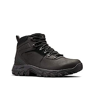 Columbia mens Newton Ridge Plus Ii Waterproof Hiking Boot, Black/Black, 11 US