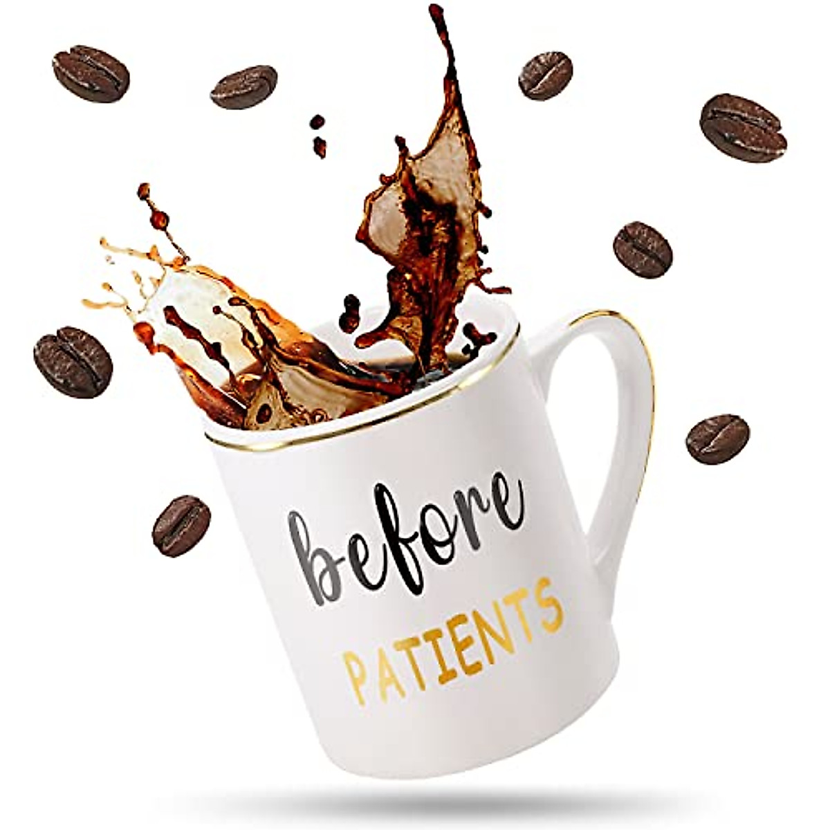 FONDBLOU Before Patients After Patients Set, 12oz Coffee Mug & 18oz Wine Glass, Gifts Idea for Nurses,Doctors,Dentists,Hygienists,Assistants,Physician,RN,Unique Birthday Graduation Nurses Day Gifts