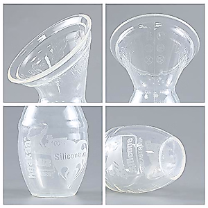 haakaa Manual Breast Pump 4oz/100ml One-Piece Design with Silicone Cap Made by Food Grade Silicone Milk Saver & Milk Catcher for Breastfeeding Moms