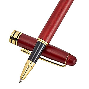 Juvale 2 Pack Luxury Rosewood Pen Set for Men, Fancy Ballpoint Pens with Black Ink Refills, Gift Boxed for Executives, Business, and Office Use