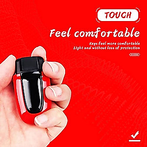 Luxury Red Entry and Drive for Porsche 911, Keyless Enter Cover with Logo for Porsche (Cayenne Panamera Macan)